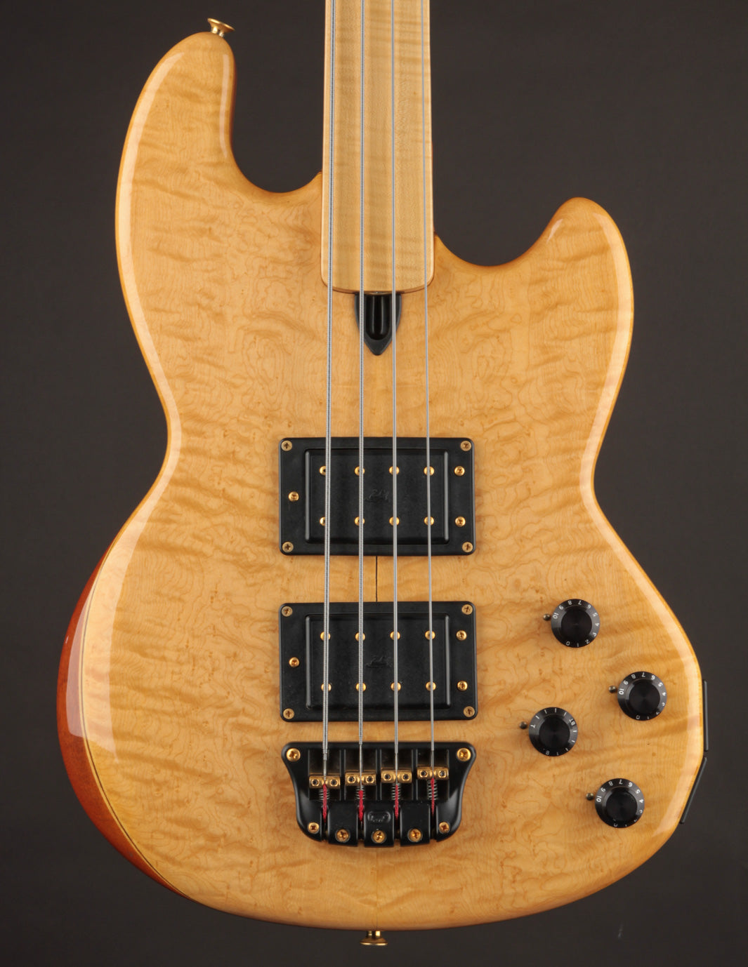 1981 Wal MK1 Fretless Bass Flamed Maple/Mahogany | The Music Emporium